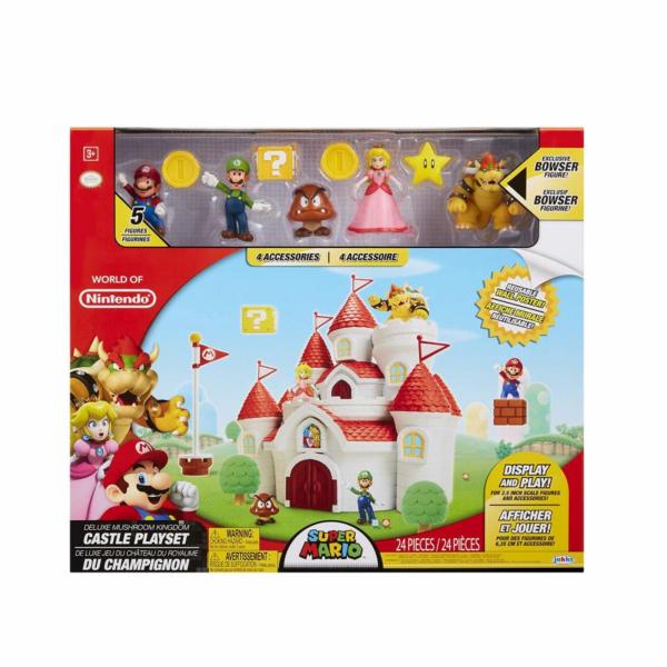 Castillo Deluxe Reino Musgo 24pzs Super Mario 3a+ | Jugueterías TOYS